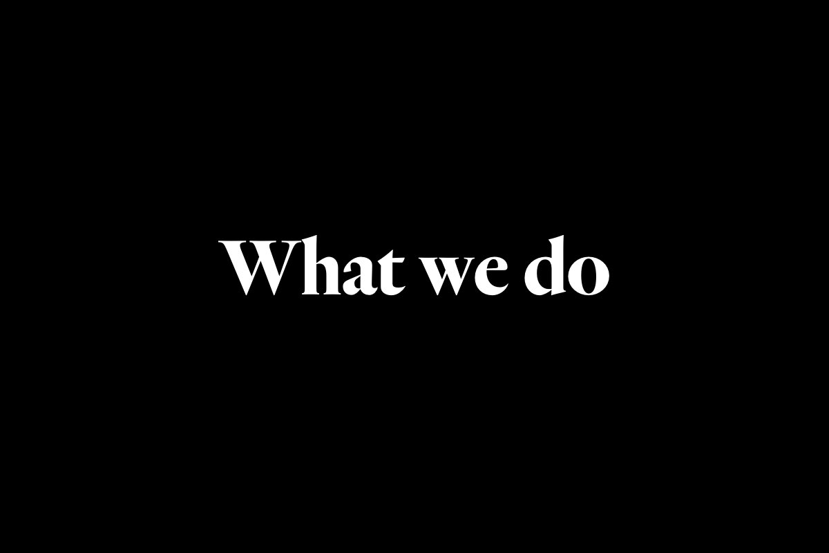 What we do | Design Portfolio